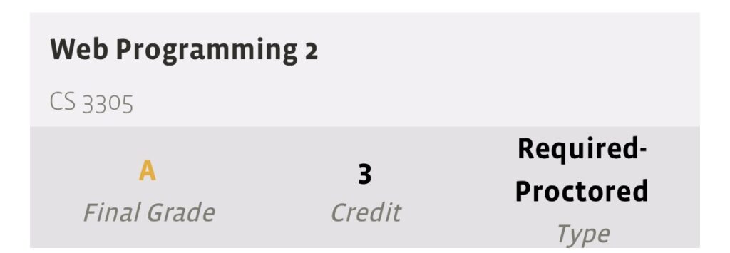 CS3305 Web Programming 2概要と受講の感想 | Crescit eundo
