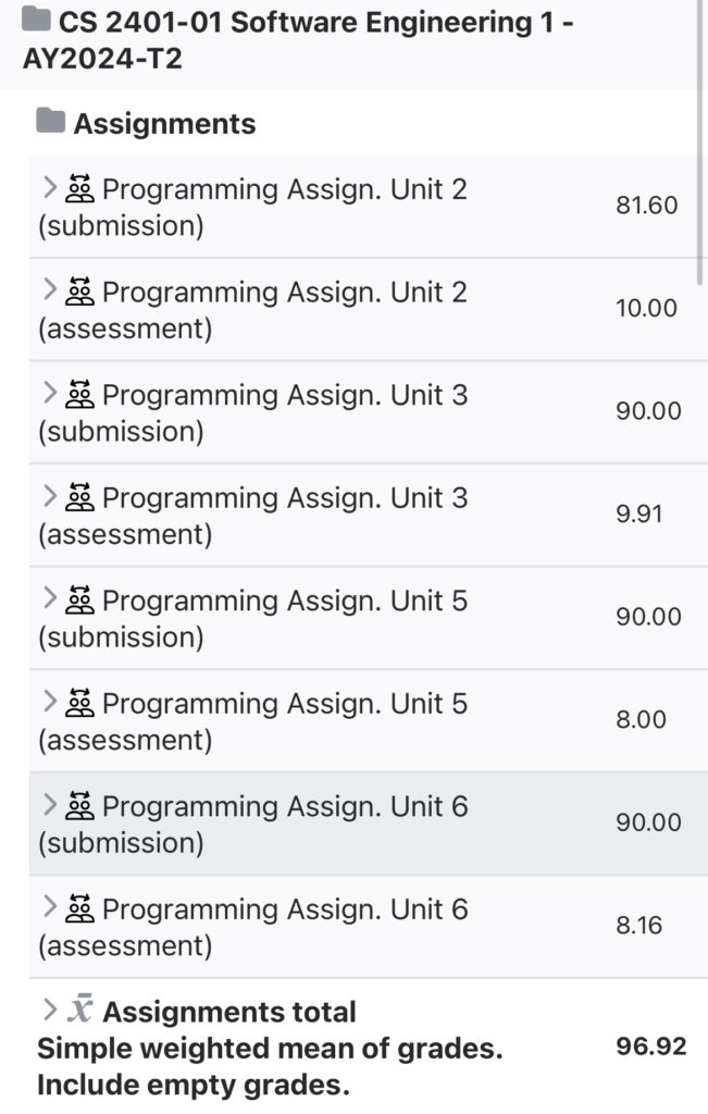 CS2401 Software Engineering 1概要と受講の感想｜Graded Quiz受けそびれ | 9191 Logic
